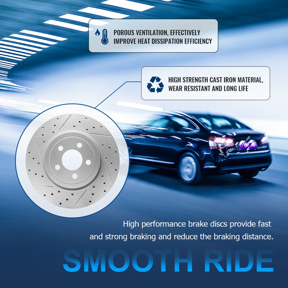 Front Rear Brake Rotors + Ceramic Pads For 2004 - 2009 Lexus RX330 ...