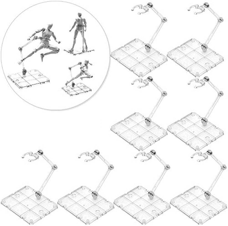 12Pc HG144 Adjustable Action Figure Display Holder Base Doll Model ...
