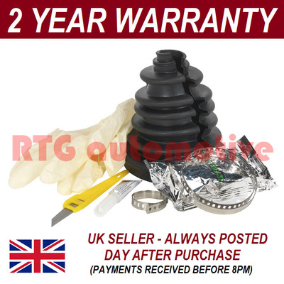 UNIVERSAL SPLIT CV BOOT KIT DRIVE SHAFT STICKY BOOT FITS VARIOUS CARS ...