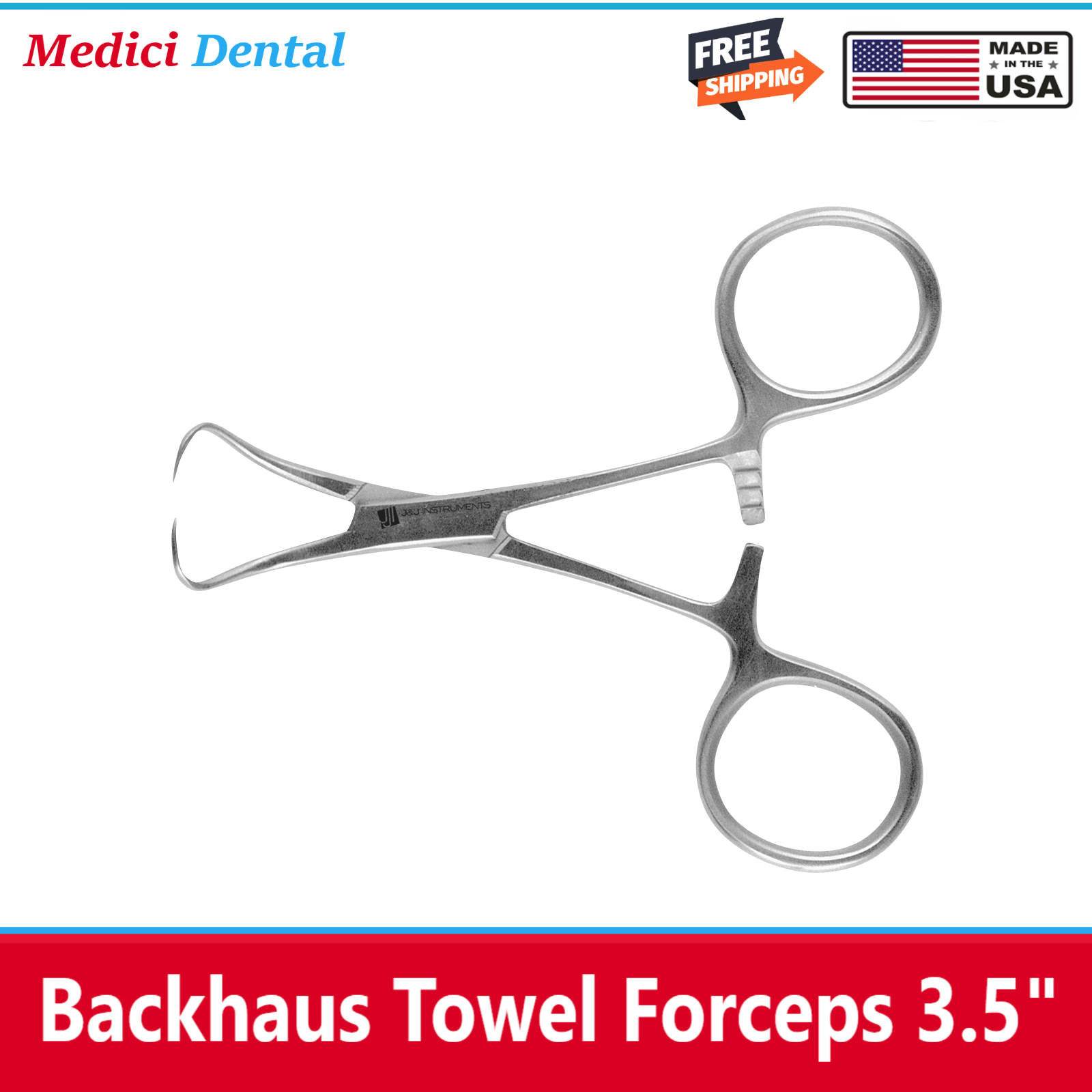 Dental Backhaus Towel Forceps 3.5" - J&J Instruments | eBay