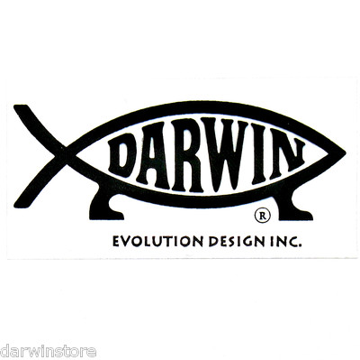 DARWIN FISH STICKER for window evolution symbol decal plaque UK | eBay