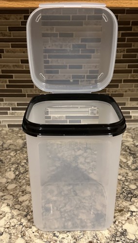 Tupperware Modular Mates Square Container #4 Hinged Clear Lid ..Never ...