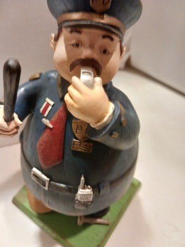 Bobble Body Police Officer Figurine HandPainted 7 Inch Tall NEW | eBay