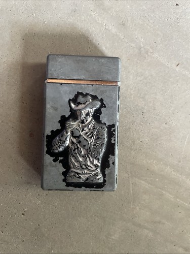 Vintage Zippo Marlboro Man Silver Black Embossed Cowboy Cigarette ...