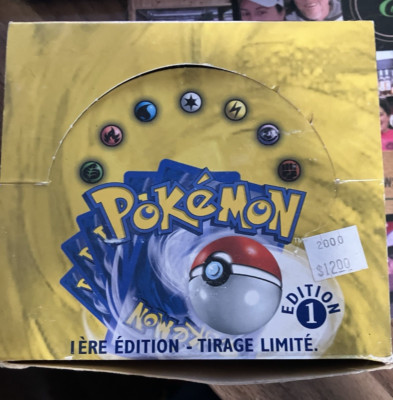 1999 Pokemon FRENCH 1st Edition Base Set Booster Box Display OPENED ...