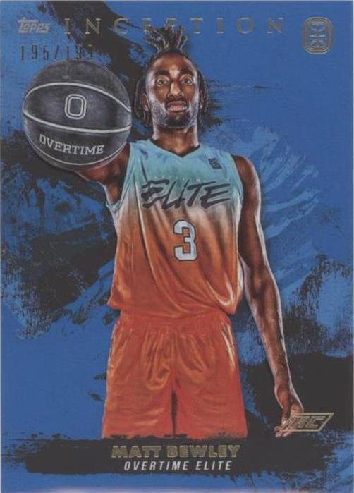 2021-22 Topps Inception OTE Overtime Elite - Matt Bewley #17 Blue /199 ...