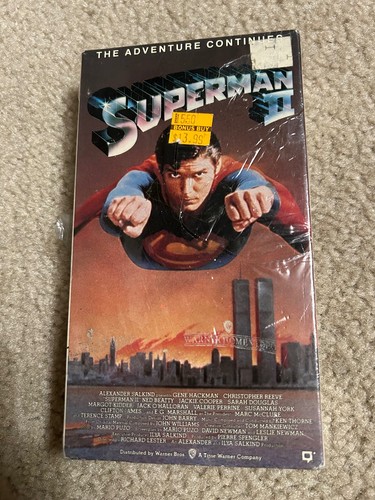*Superman II 2* VHS Tape 1987 SEALED movie WATERMARK Rare 85391112037 ...