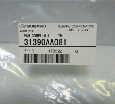 Genuine OEM Subaru 31390AA081 Transmission Oil Pan Pan Impreza Forester ...