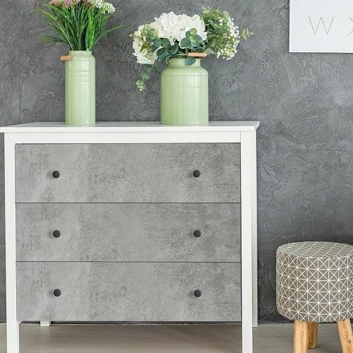 FABLON GREY CONCRETE EFFECT STICKY BACK PLASTIC SELF ADHESIVE VINYL ...