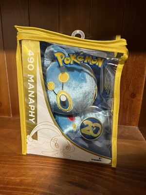 Pokemon 490 Manaphy 8" Plush Toy Doll 20th Anniversary Tomy 2016 New in ...