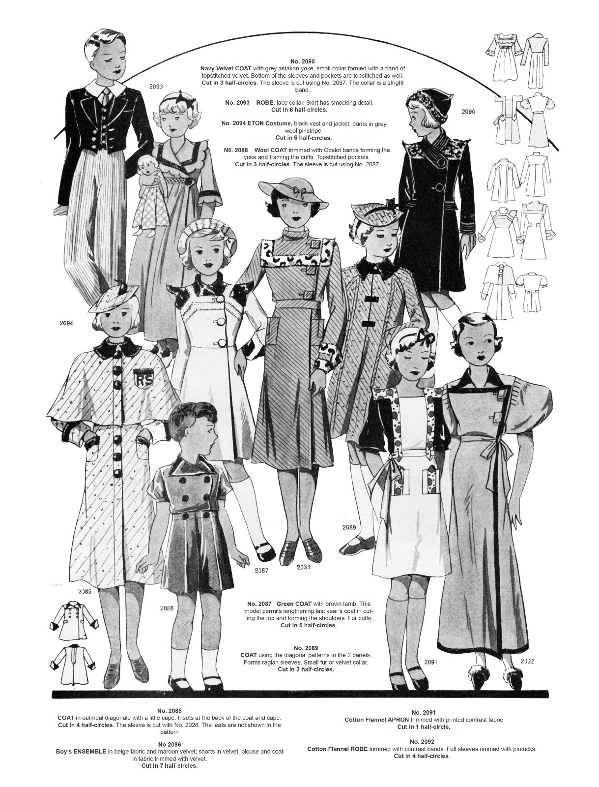 1935 Winter Eclair Coupe Paris Pattern Book Reprint, Evening Dresses | eBay