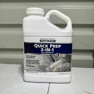Rust-Oleum Quick Prep 3-in-1 Concrete Cleaner, Degreaser & Etch, Gallon ...