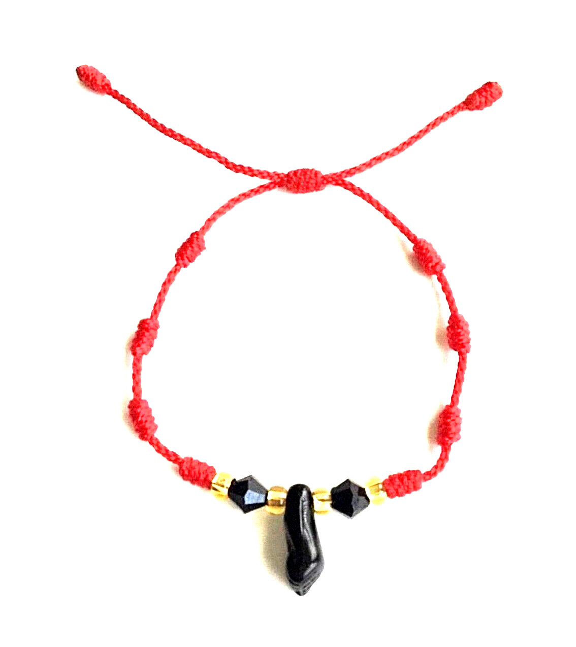 PULSERA ROJO DE AZABACHE PROTECCION Y SUERTE/PULSERA ROJA AZABACHE ...