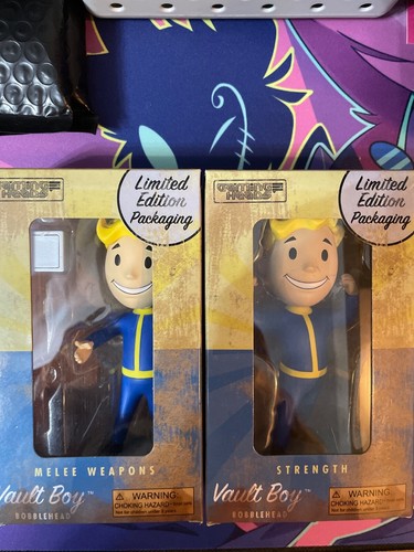 Fallout Vault Boy Strength Bobblehead and melee weapons | eBay