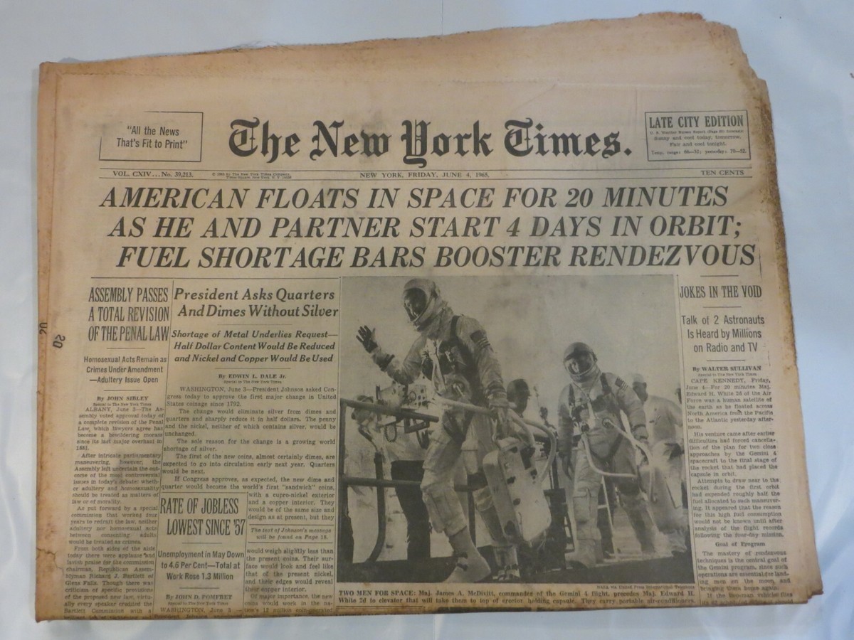 Gemini Space Program History Iv