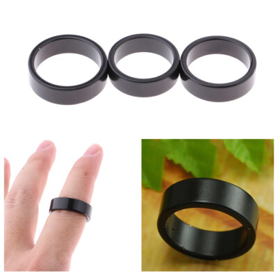 Black Magnetic Ring Magnet Coin Tricks Finger Decor | eBay