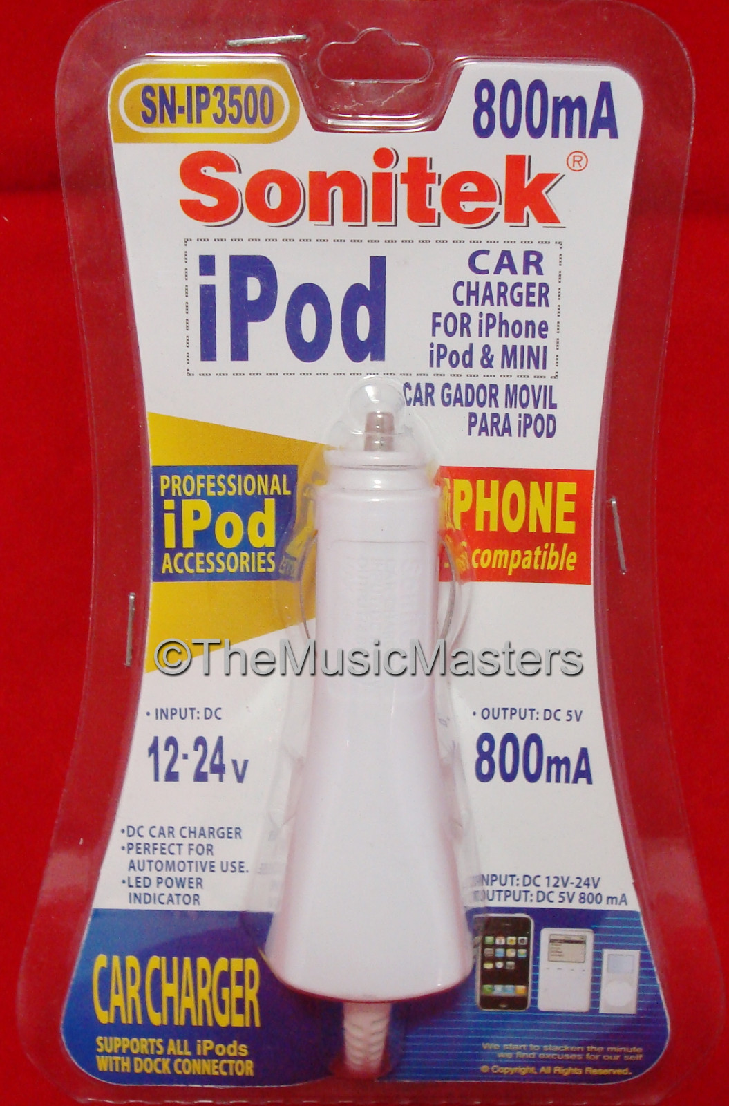 12V Car Lighter Plug Charging Charger Cable Cord Wire iPhone 4 4S iPod ...