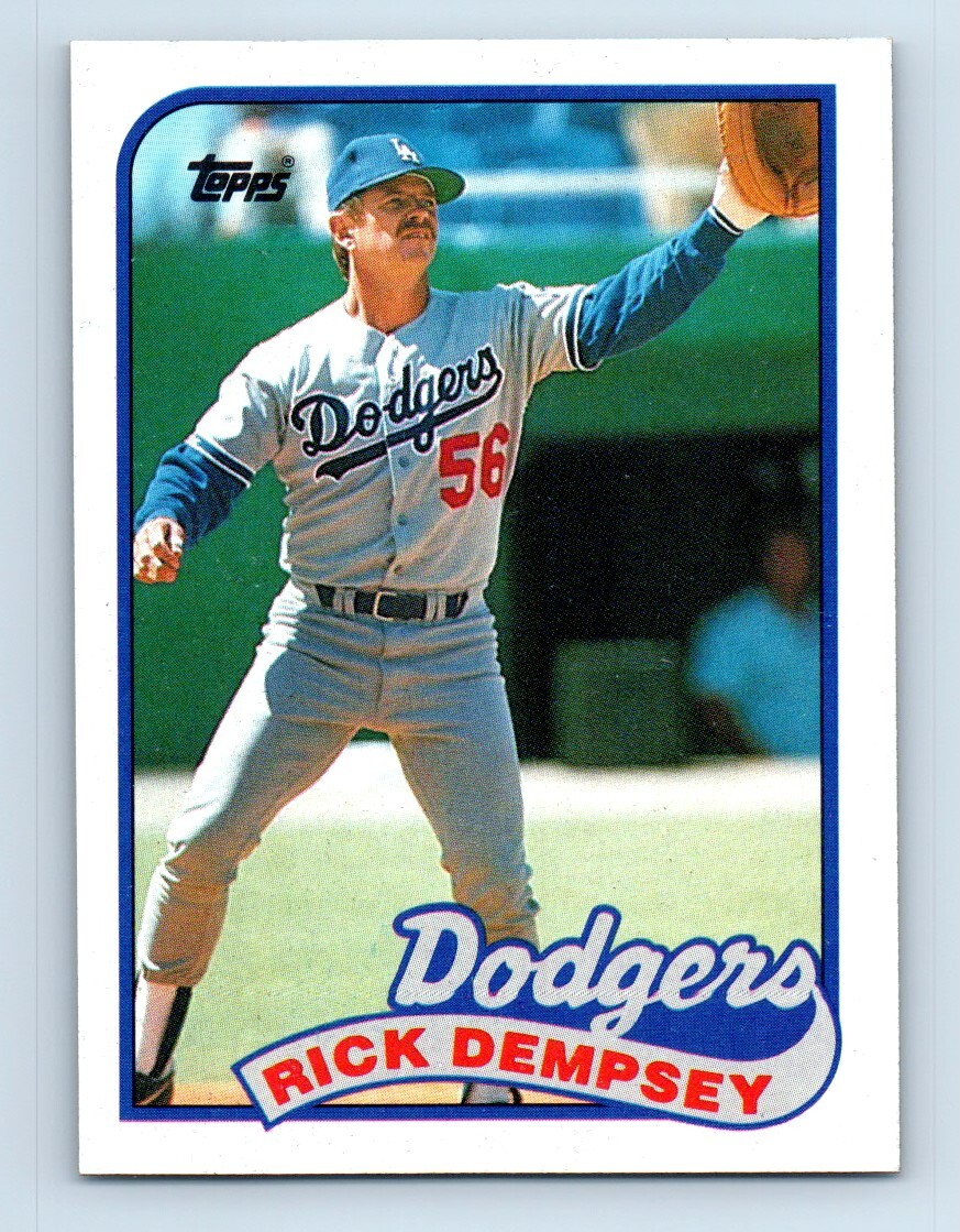 1989 Topps Rick Dempsey Los Angeles Dodgers #606 | eBay
