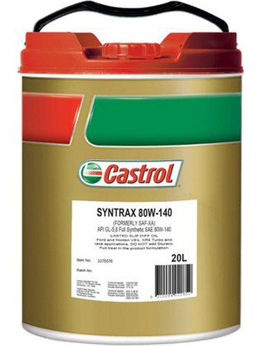 Castrol Syntrax 80W-140 Differential Oil 20 Litre (3375576) | eBay ...