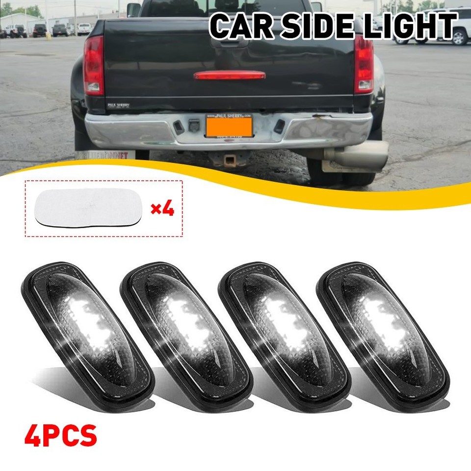 LED Side Dually Amber/White Fender Marker Bed Light Fits 2003-09 Dodge ...