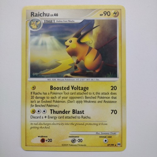 Raichu Arceus Rare Pokemon 27/99 NM | eBay