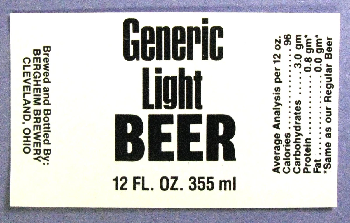 Generic Beer Label