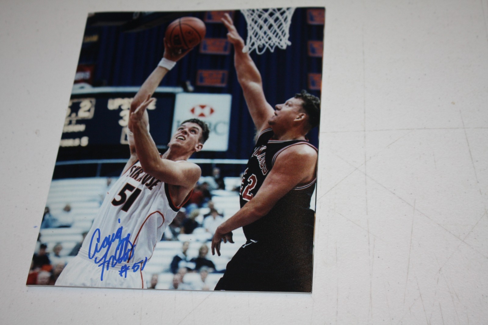 SYRACUSE ORANGEMEN CRAIG FORTH #51 SIGNED 8X10 PHOTO 2003 NATIONAL ...