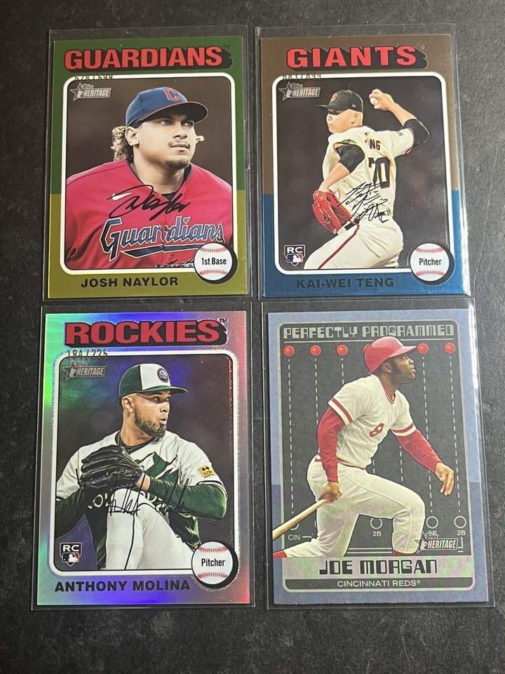 2024 Topps Heritage Serial Numbered, Parallel, & Insert 23 Card Lot | eBay