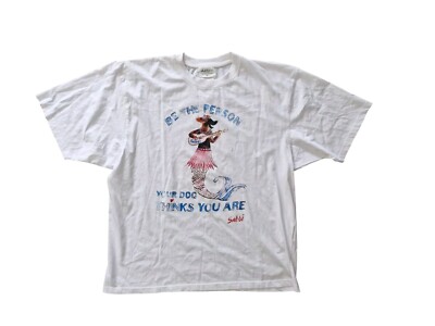 SABBI The Very Oversized Merv Dog Tee White XS | eBay