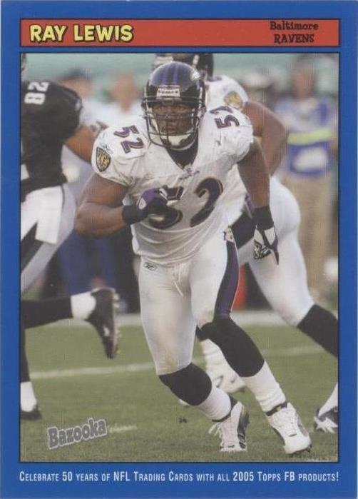 2005 Topps Bazooka - Ray Lewis #52 Blue for sale online | eBay