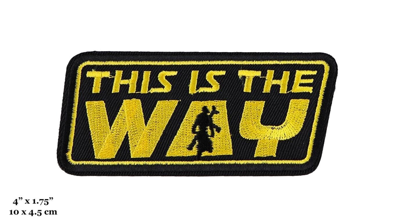 Star Wars Mandalorian Series This Is The Way Logo Embroidered Iron On ...