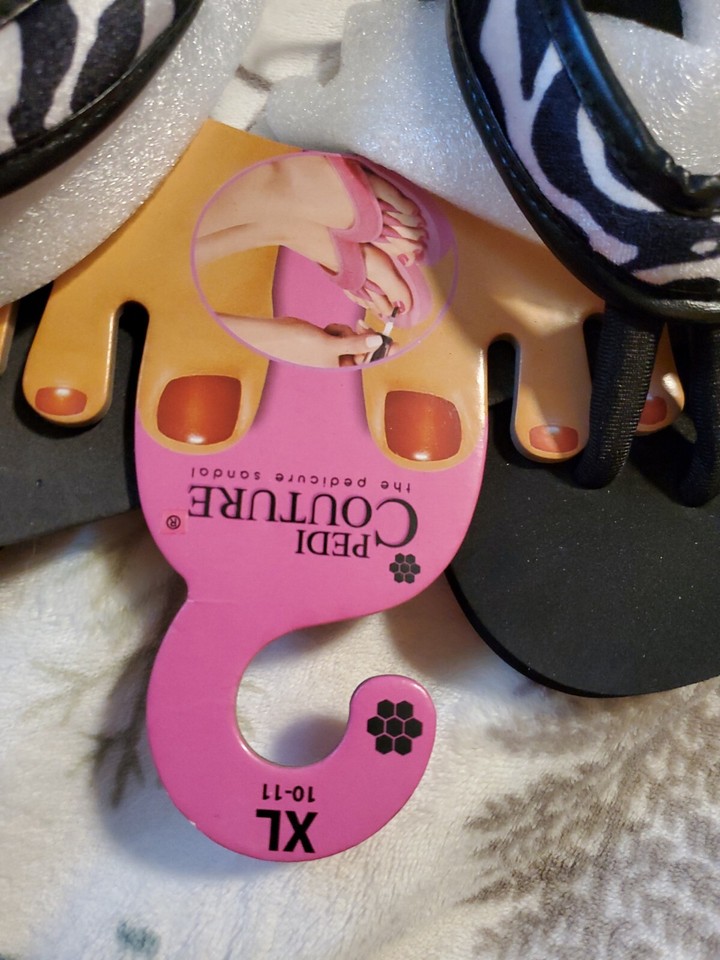 Pedi Couture Toe Separator Sandals for Women Size XL 10-11 The Pedicure ...