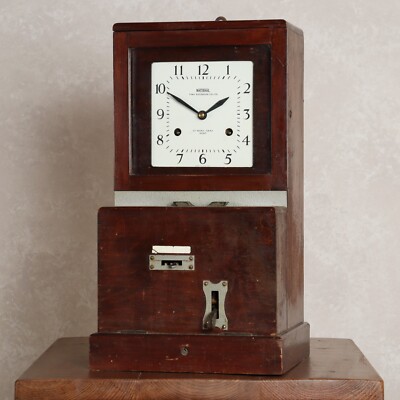NATIONAL CLOCKING IN MACHINE VINTAGE TIME RECORDER | eBay UK