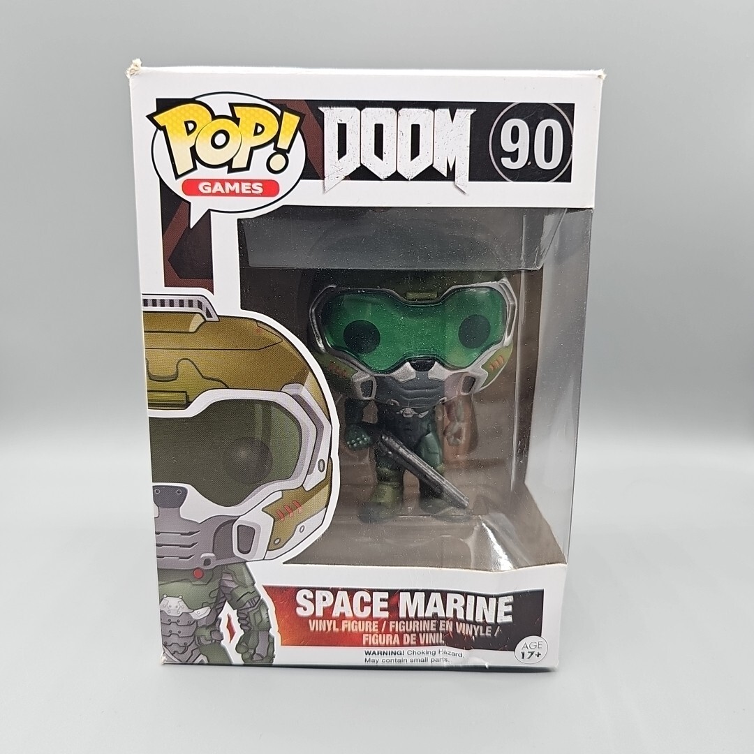Funko Pop! Doom Space Marine #90 NONMINT BOX 849803079390 | eBay