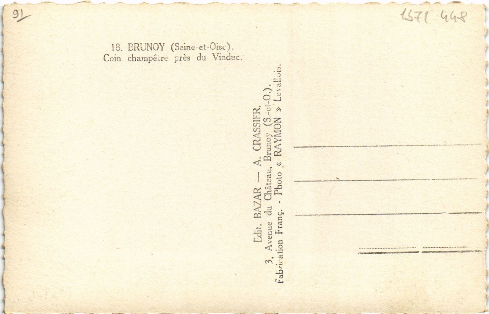 CPA Brunoy Coin champetre pres du Viaduc FRANCE (1371448) | eBay