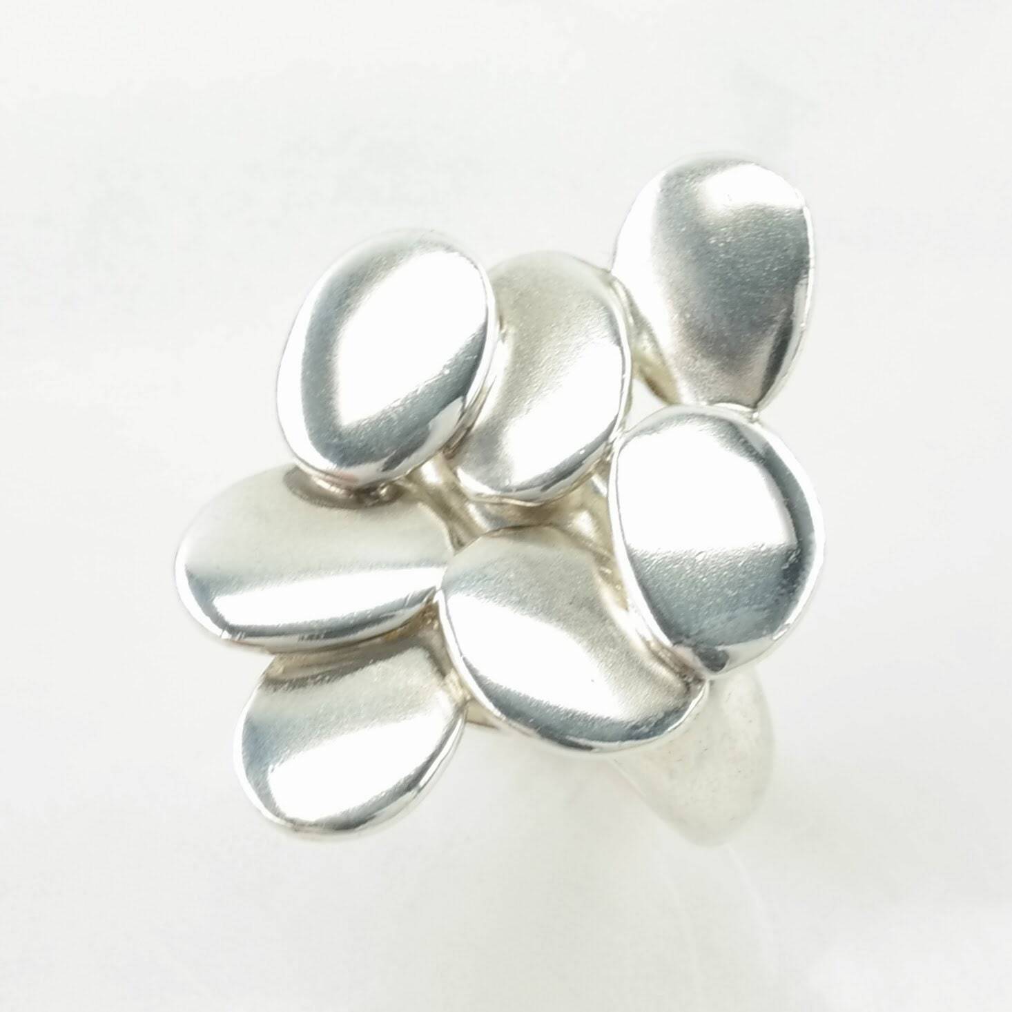 RLM Silver Ring Abstract Large Sterling Size 7 - Gem