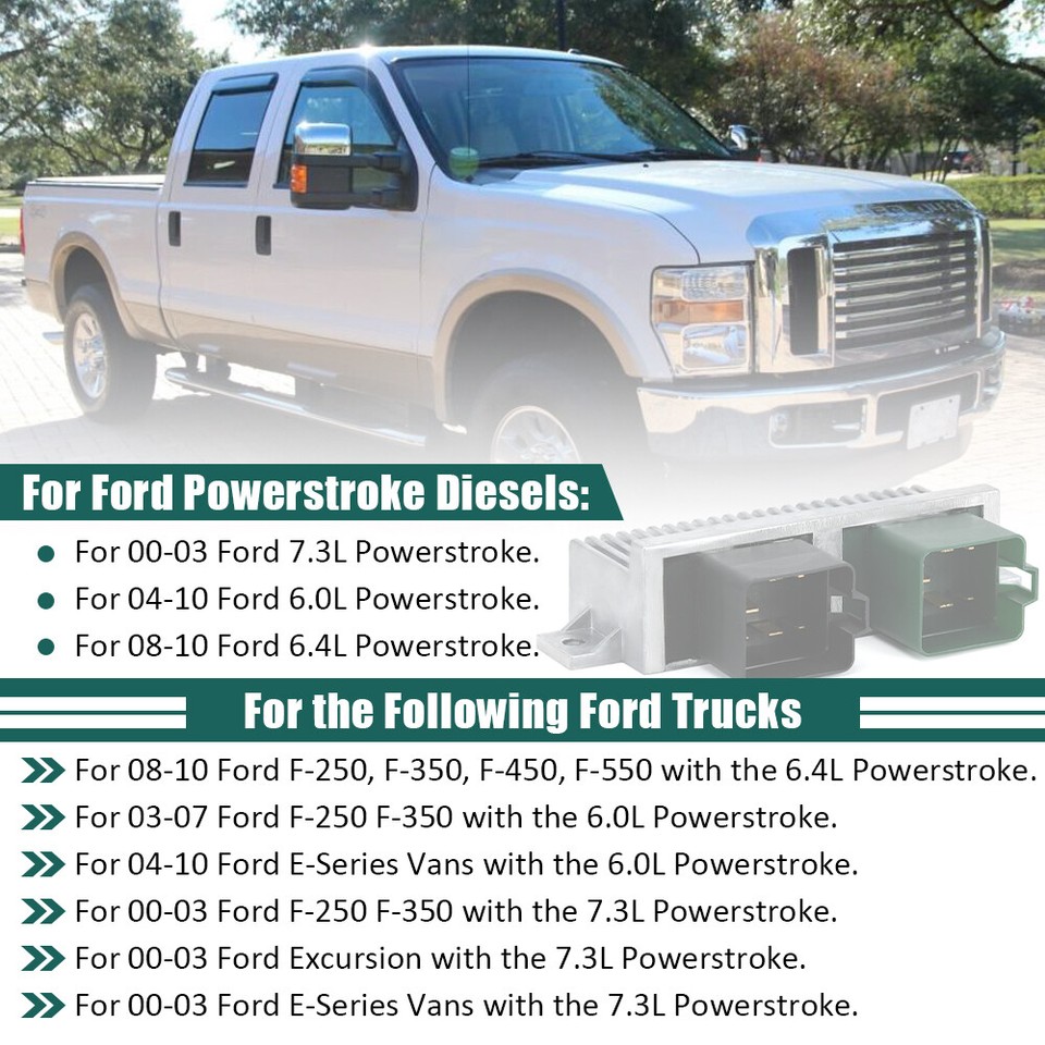 1999-2010 Ford 6.0L 6.4L 7.3L Powerstroke Motorcraft Glow Plug Control ...
