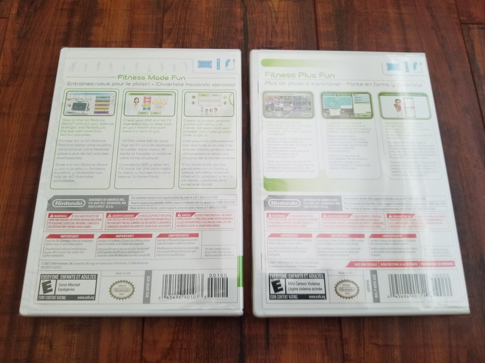 Lot of 2 Nintendo Wii Games - Wii Fit & Wii Fit Plus - Brand NEW ...
