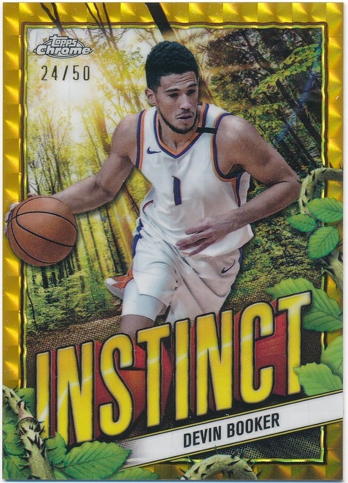 2024-25 Topps Chrome - Instinct Devin Booker #INS-25 Gold Geometric ...