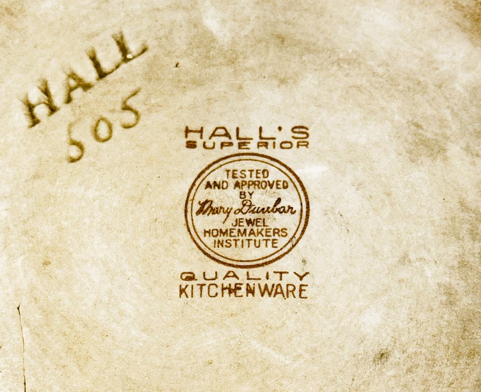 Vintage Hall China Autumn Leaf Pattern French Baker or Casserole Dish ...