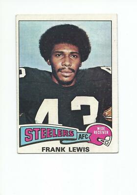 FRANK LEWIS 1975 Topps Football card #71 Pittsburgh Steelers VG+ | eBay