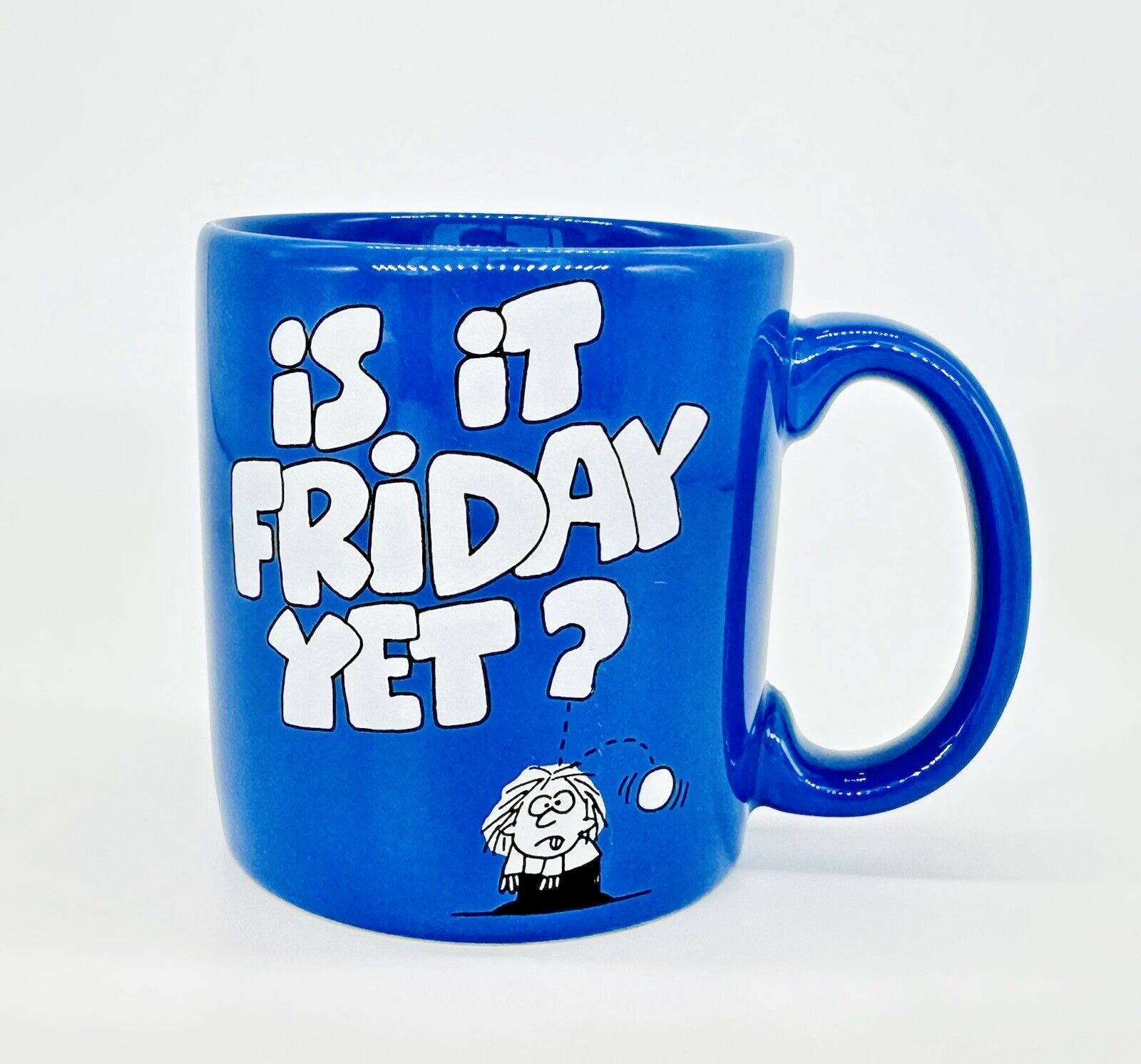 Vintage Is It Friday Yet? Blue Mug American Greetings Office Humor Gag ...