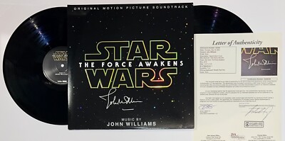 John Williams Hand Signed Autographed Star Wars Soundtrack Vinyl Record ...