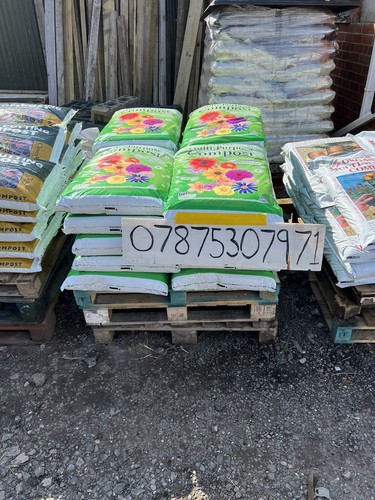 CLOVER MULTI PURPOSE COMPOST BULK BUY 75 BAGS 60LT COLLECT ONLY POST ...