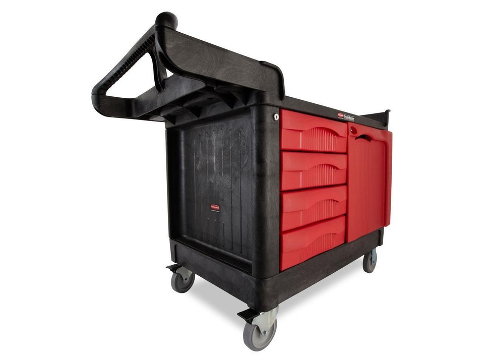 Rubbermaid Commercial 453388BLA TradeMaster Work Utility Cart - 750 lbs ...