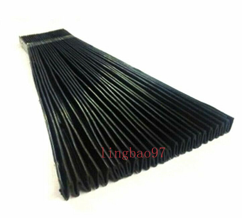 1x Bridgeport Milling Machine Accordion Type &Retractable Way Black ...