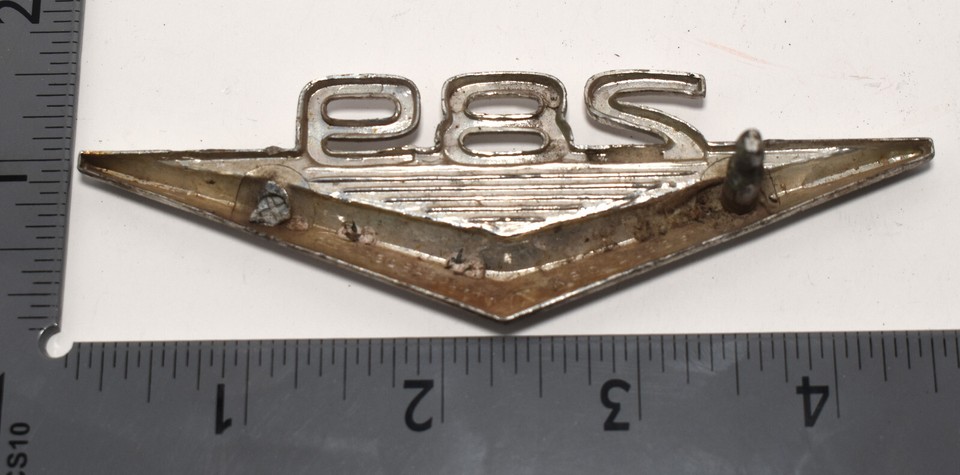 Vintage 1965 1966 Ford Mustang Car 289 V8 Fender Emblem Badge Ornament ...