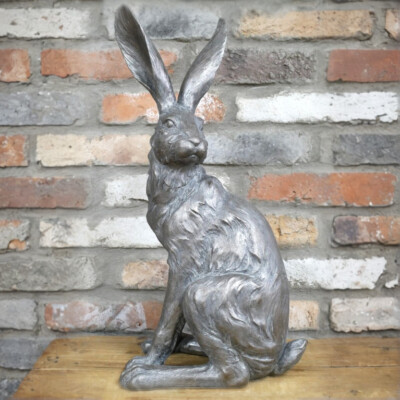 Large Sitting Rabbit Garden Ornament Indoor Outdoor Hare Statue Home ...