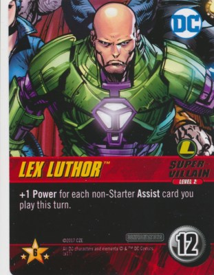 LEX LUTHOR DC Comics Deck Building Game Oversized card CONFRONTATIONS ...