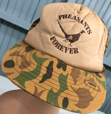 Pheasants Forever Mesh Camo Snapback Baseball Cap Hat | eBay